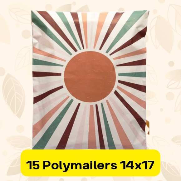 Office | 15 Polymailers Boho Sun Print Size 14x17 | Poshmark